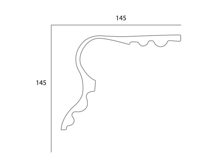 Open Victorian Gutter | Plaster Profiles