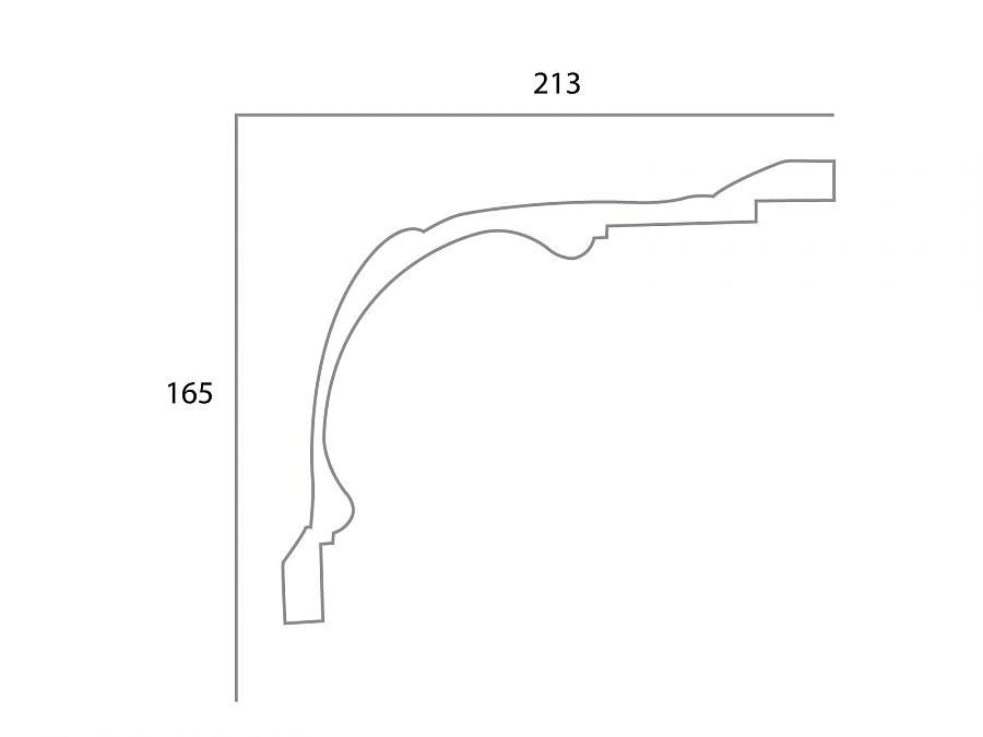 Medium Modern Gutter | Plaster Profiles