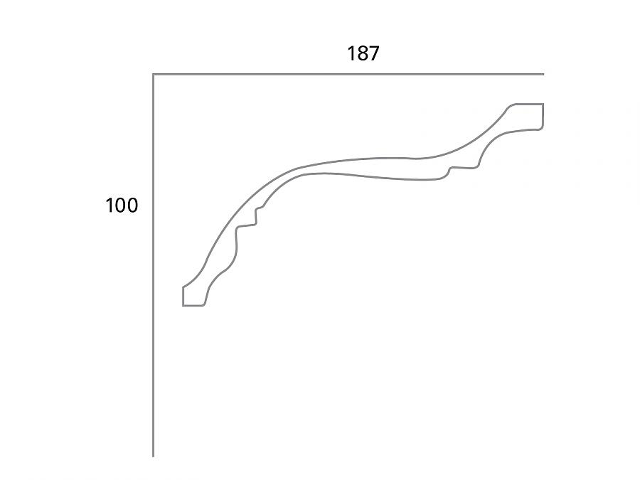 Large Double Ripple | Plaster Profiles
