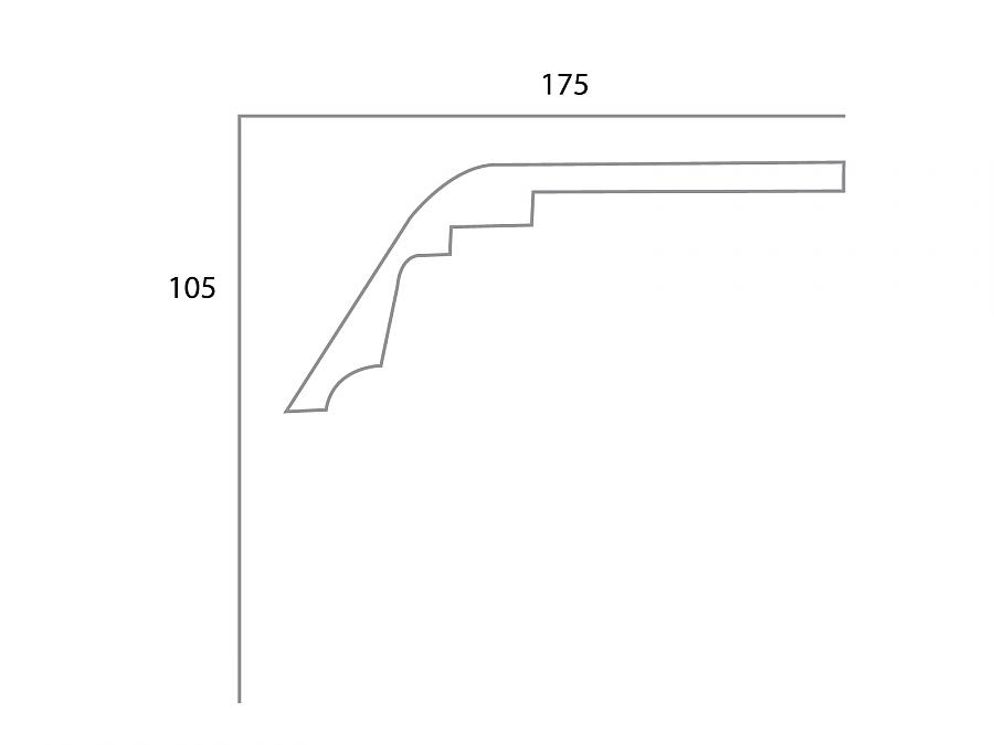 Large Square Shield Block | Plaster Profiles
