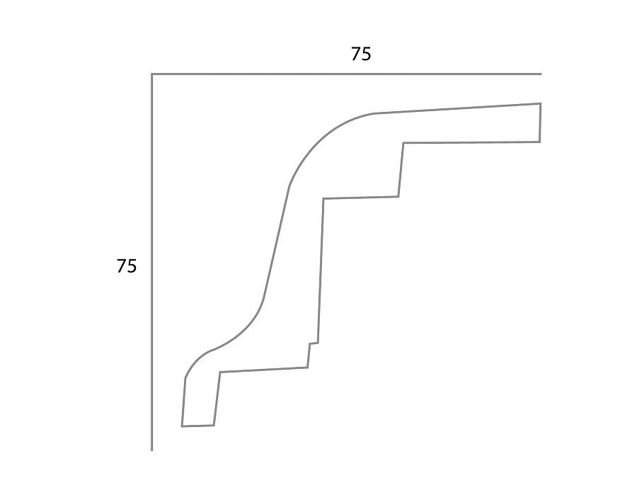 Small Shield Square Block | Plaster Profiles